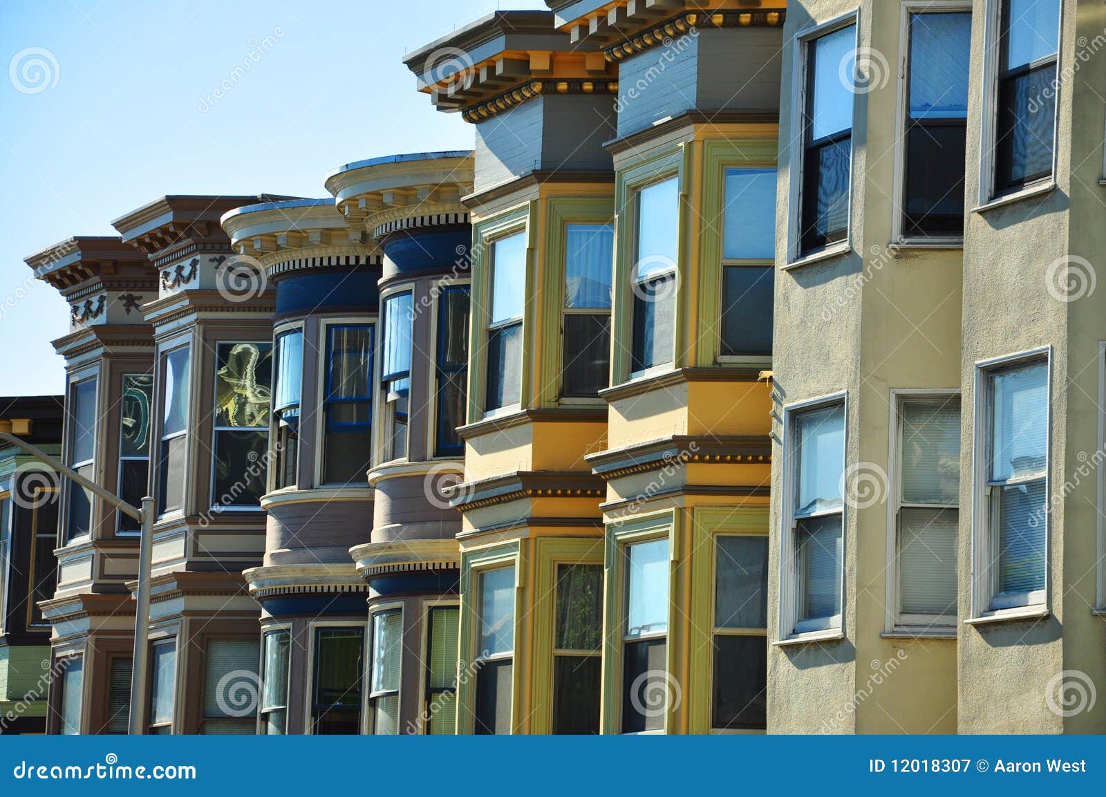 San Francisco Row Houses stock image. Image of shape - 12018307
