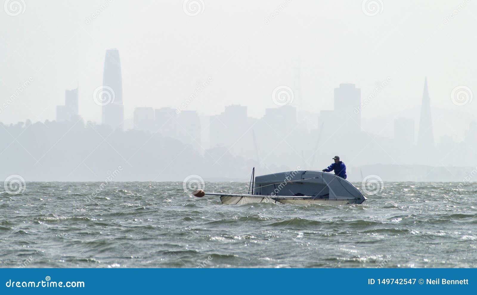 San Francisco Sailing Capsize Editorial Photography - Image of sail ...