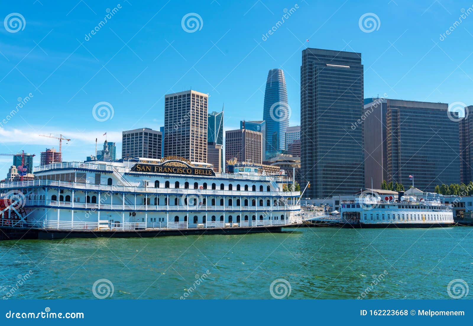 San Francisco Skyline and Harbor Editorial Stock Photo - Image of urban ...