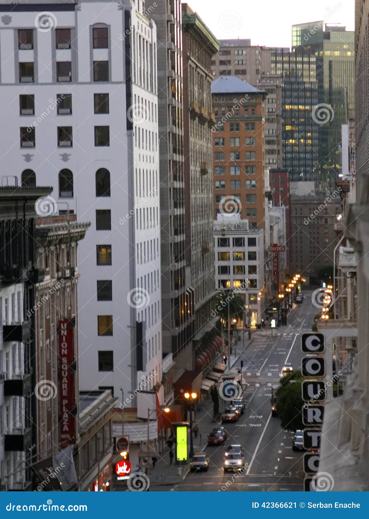 San Francisco Street editorial photo. Image of modern - 42366621