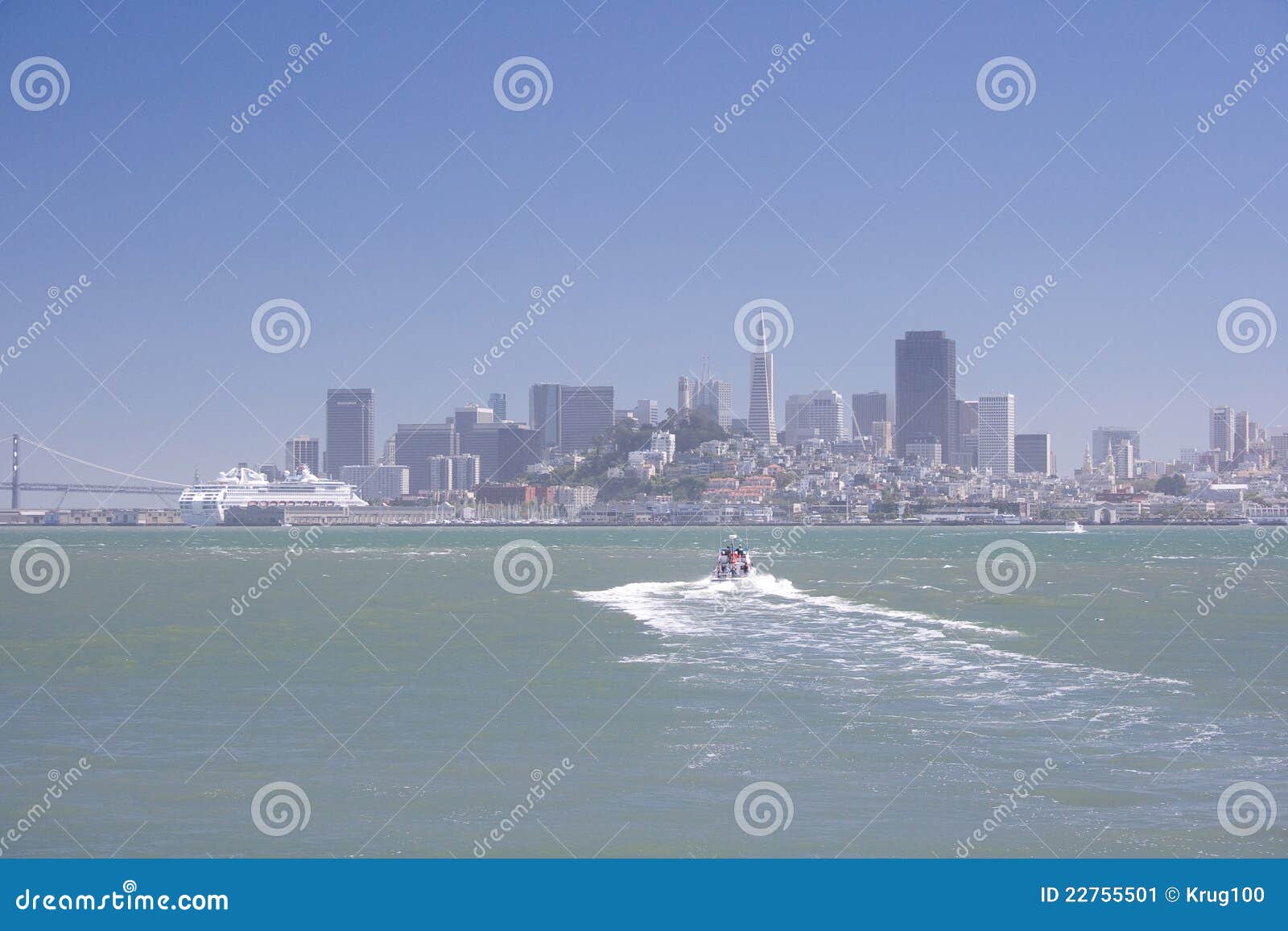 San Francisco on sunny day stock image. Image of area - 22755501