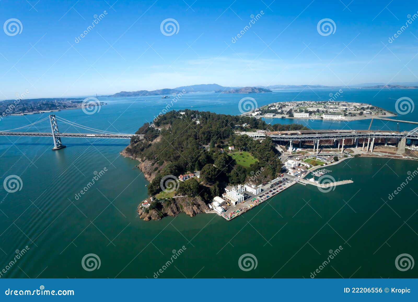 San Francisco Treasury Island Stock Photo - Image of structure, blue ...