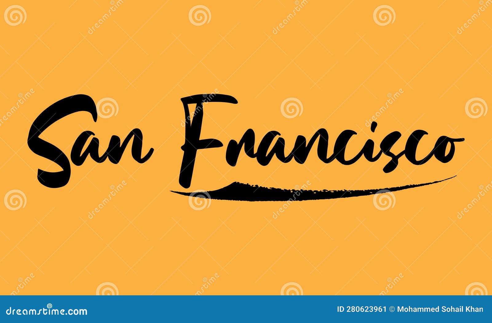 San Francisco Typography Lettering Text Vector Design Quote Stock ...
