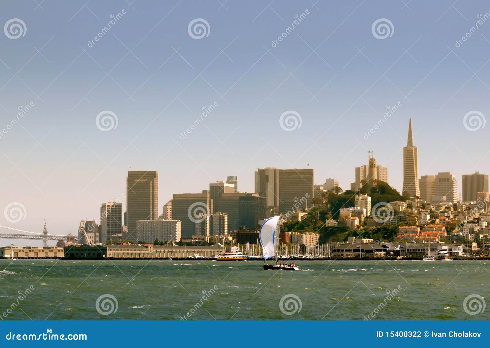 San Francisco waterfront stock photo. Image of water - 15400322