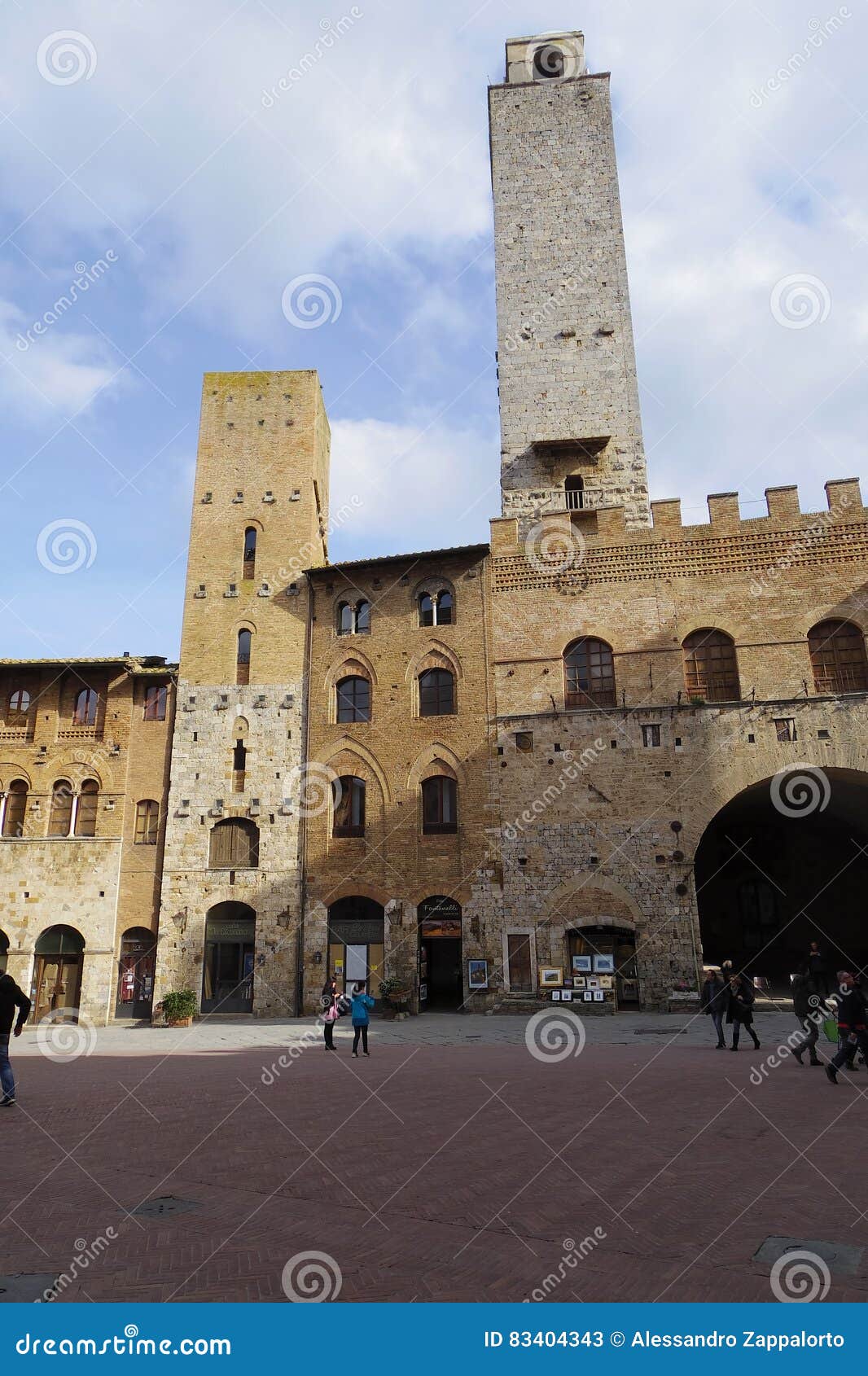 SAN GIMIGNANO,it - CIRCA MAY, 2015 - View of the Main Square of ...