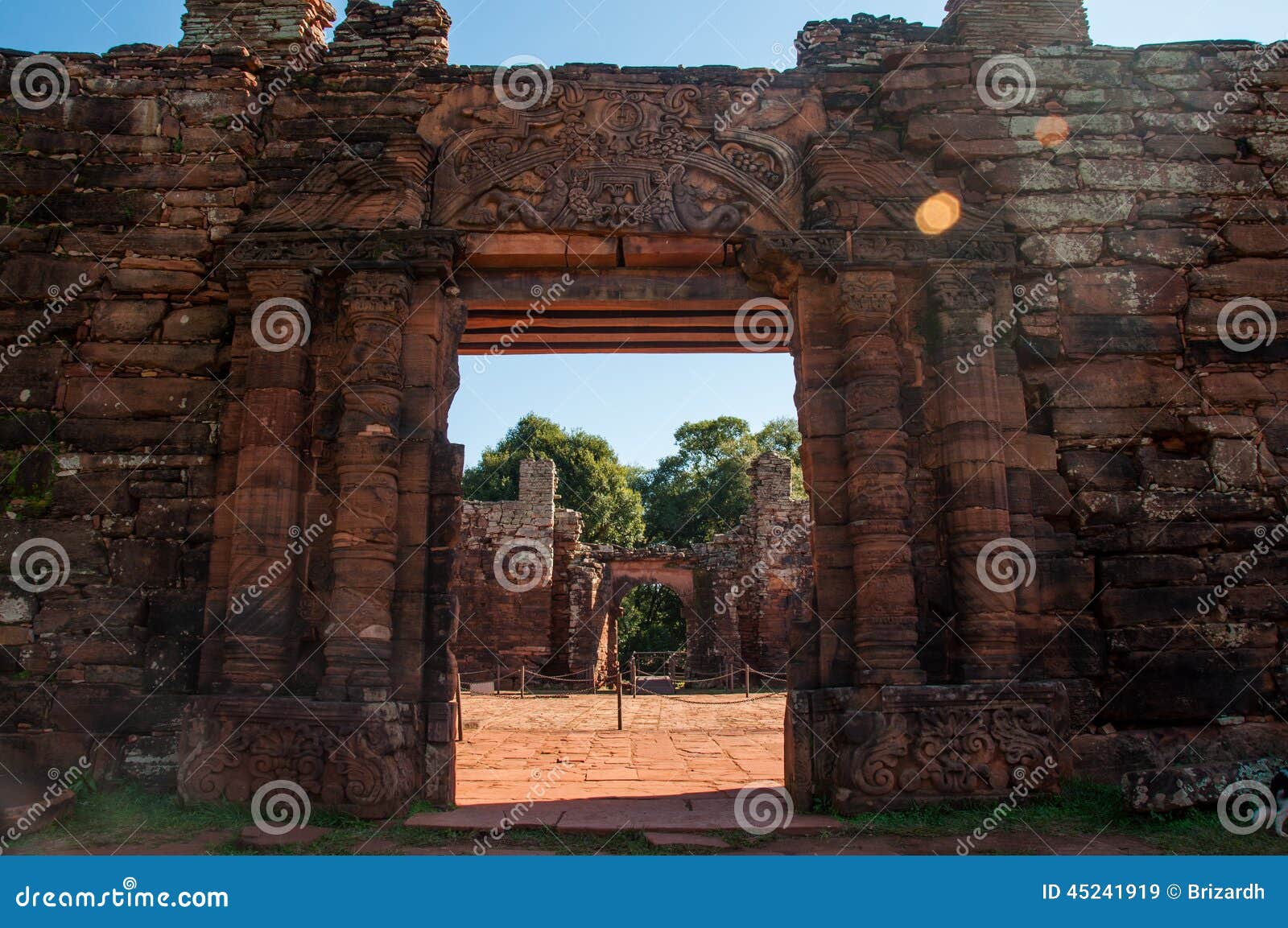 San Ignacio Mini Jesuites Ruins, Misiones, Argentina Stock Image ...