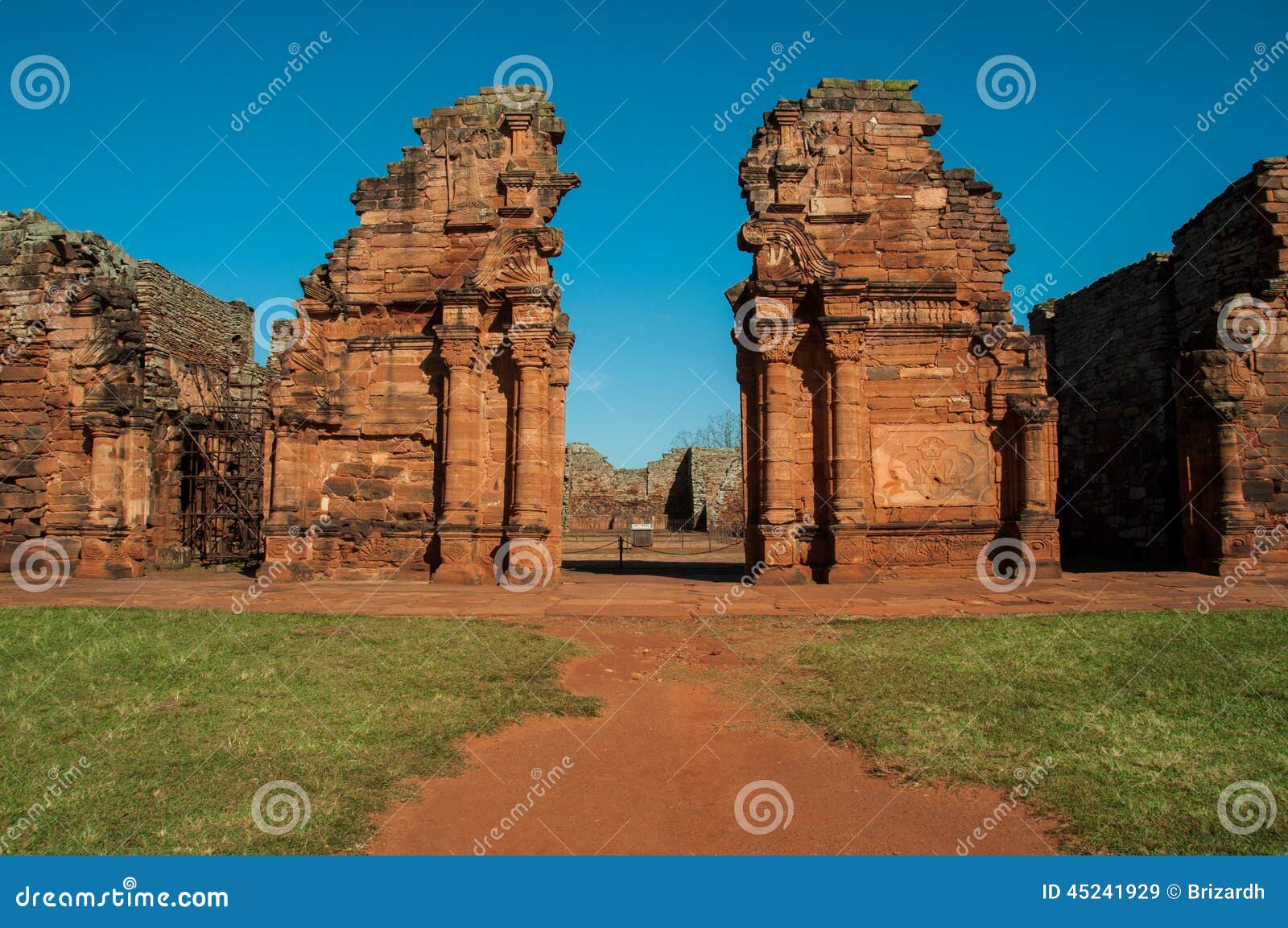 San Ignacio Mini Jesuites Ruins, Misiones, Argentina Stock Image ...