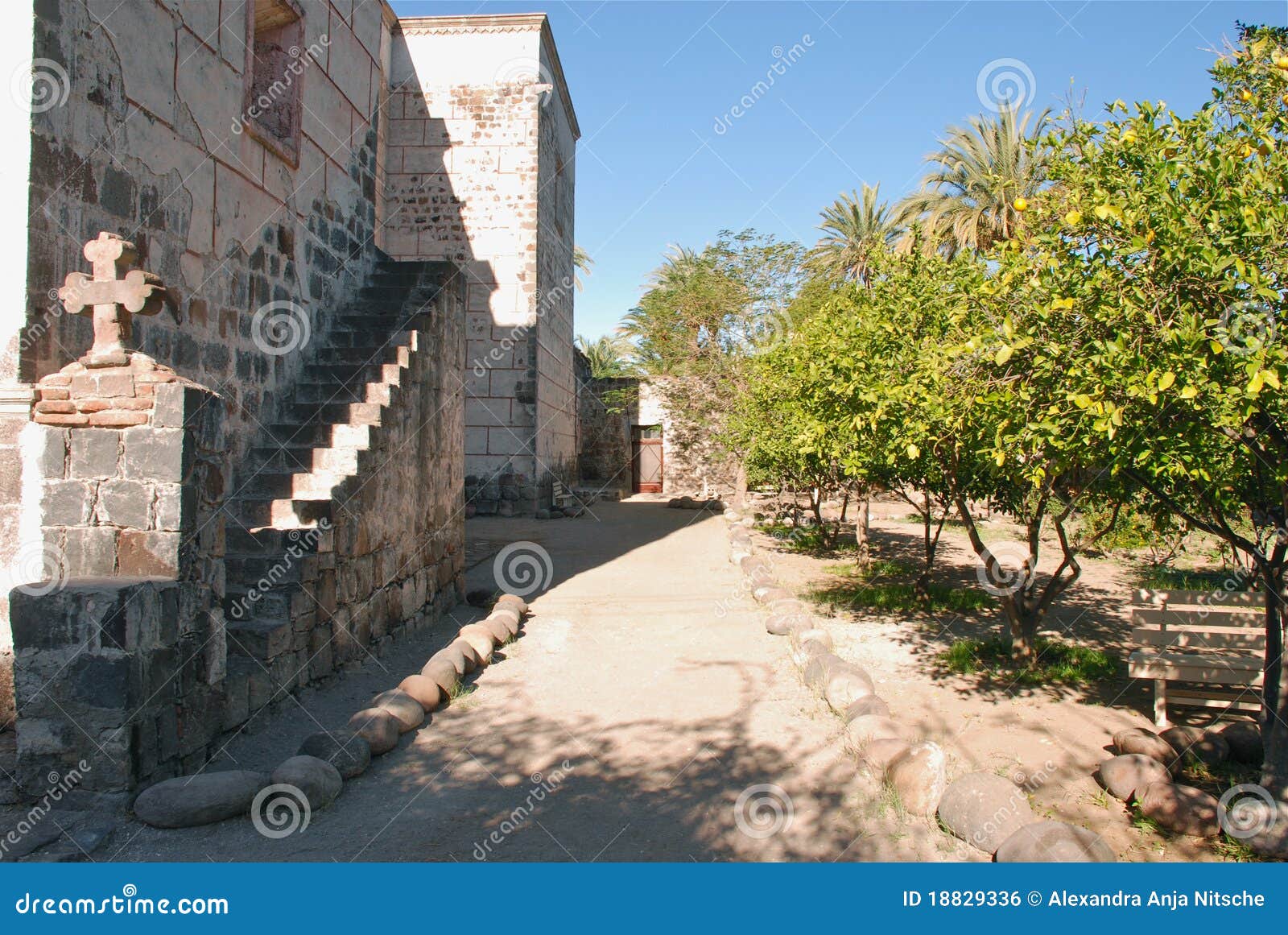 San Ignacio Monastery Garde Baja California Mexico Stock Photo - Image ...