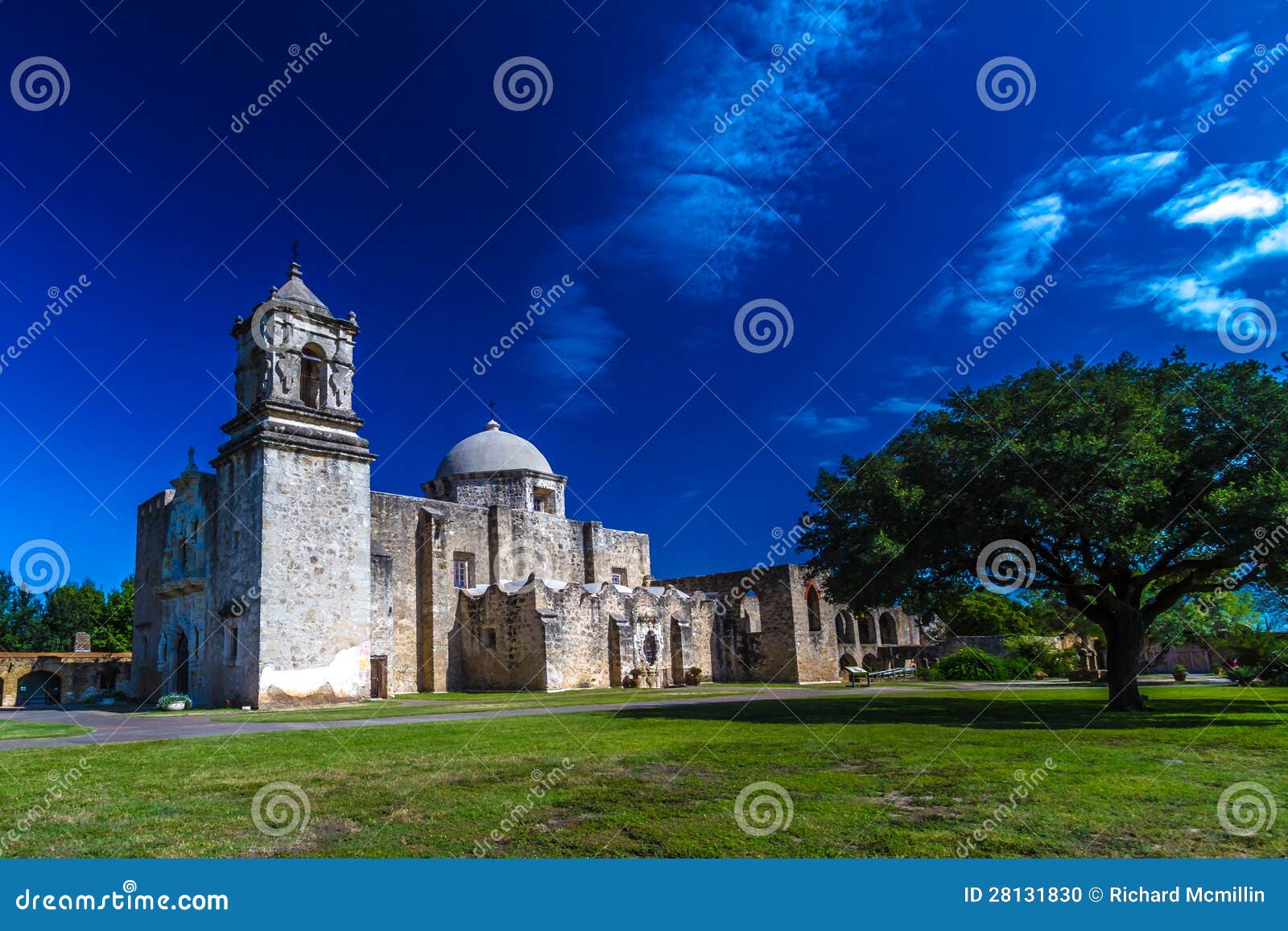 San Jose Spanish Mission, TX Stock Photo - Image of faith, building ...