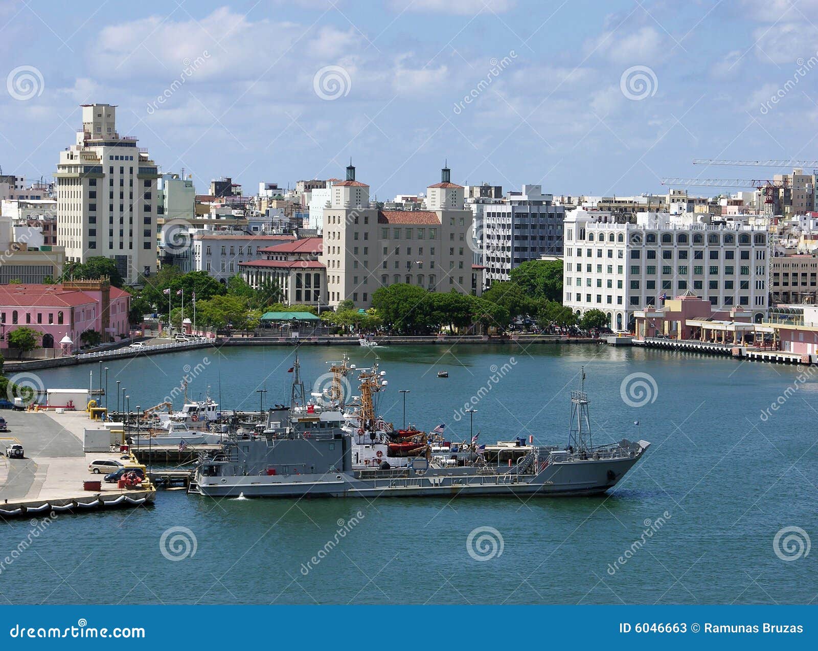 San Juan Military Port stock image. Image of city, town - 6046663