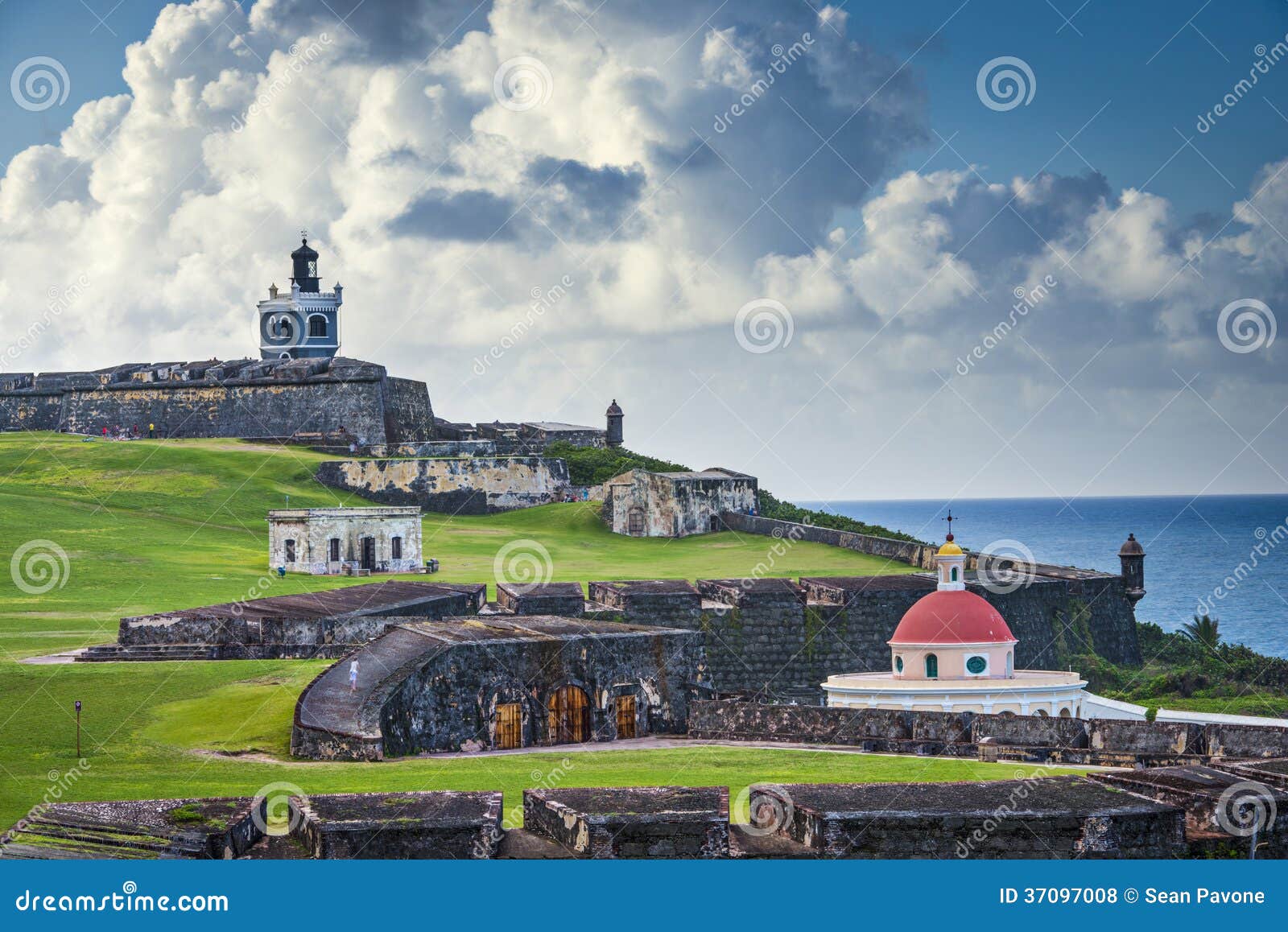 San Juan, Puerto Rico Fort foto de archivo. Imagen de catacumbas - 37097008