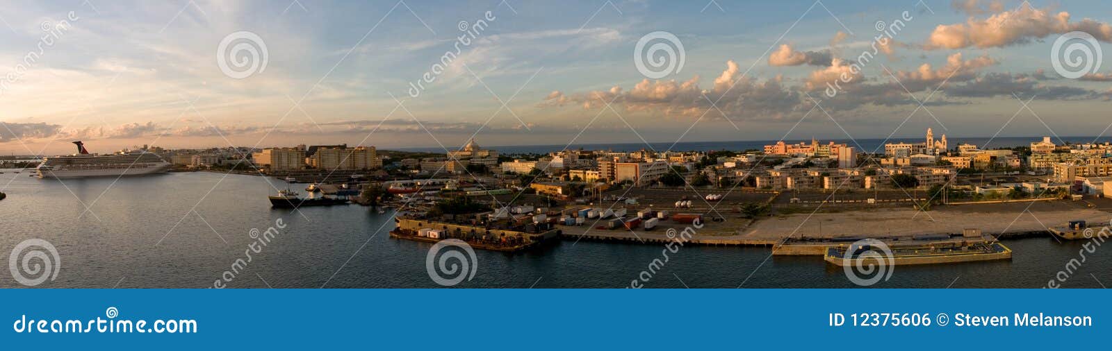 San Juan Puerto Rico Harbour Stock Photo - Image of crew, industry ...
