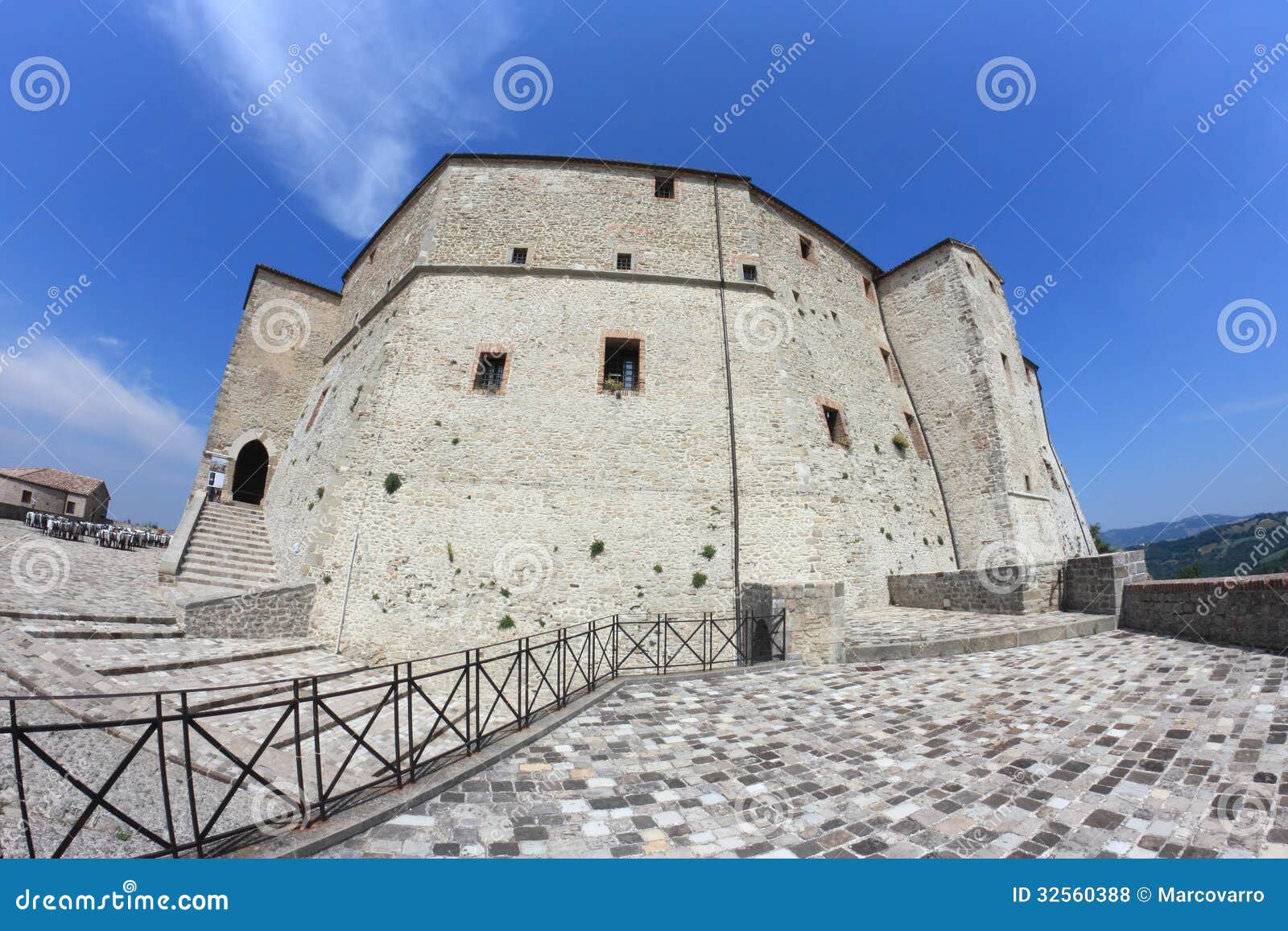 San Leo Castle stock photo. Image of romagna, landmark - 32560388