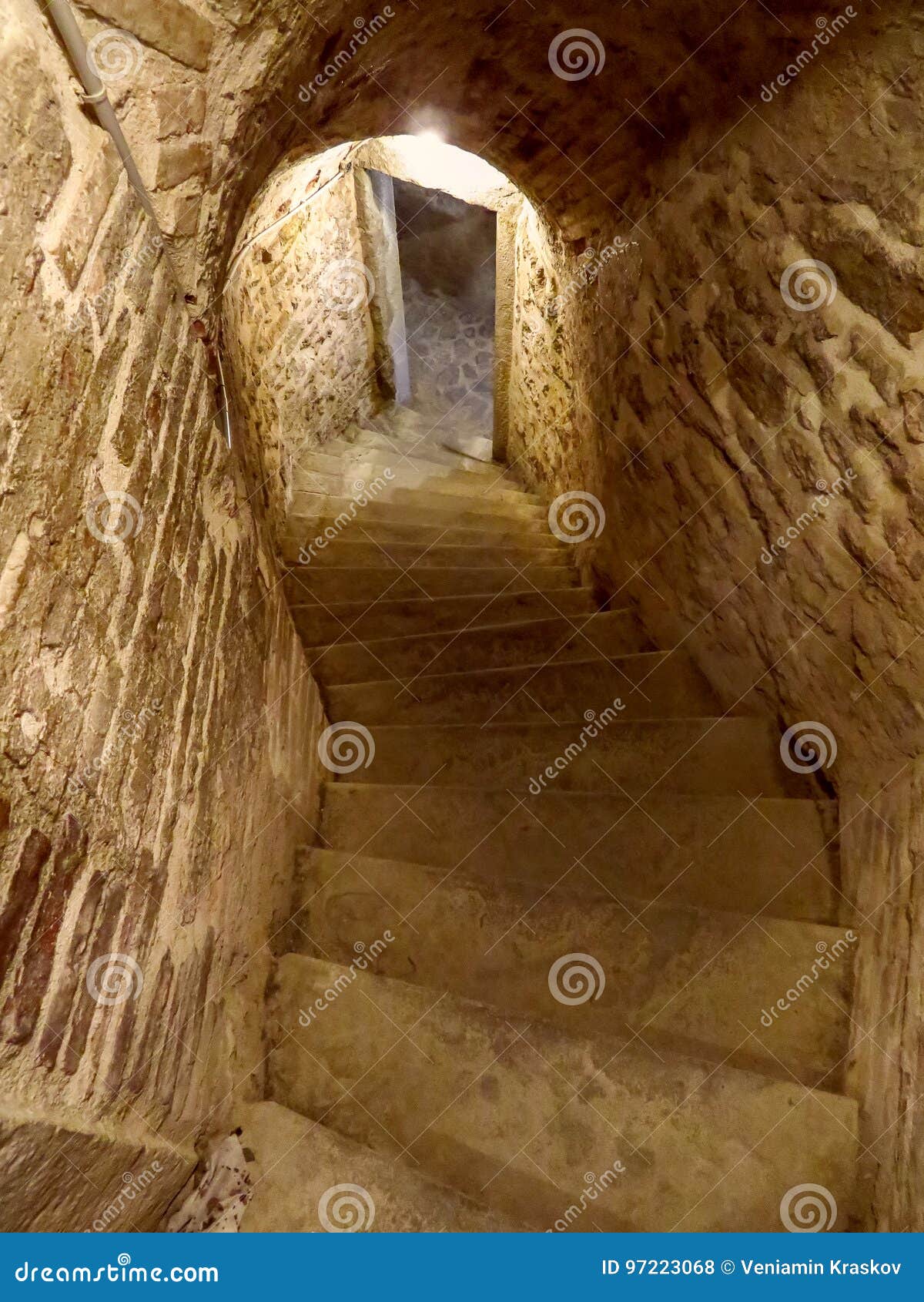 San Leo - Dungeon of Medieval Castle Stock Photo - Image of church ...