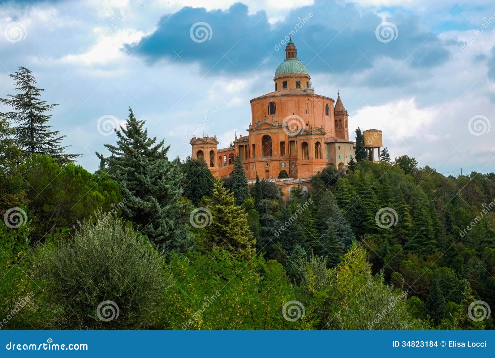 San Luca Sanctuary foto de archivo. Imagen de lucas, italiano - 34823184