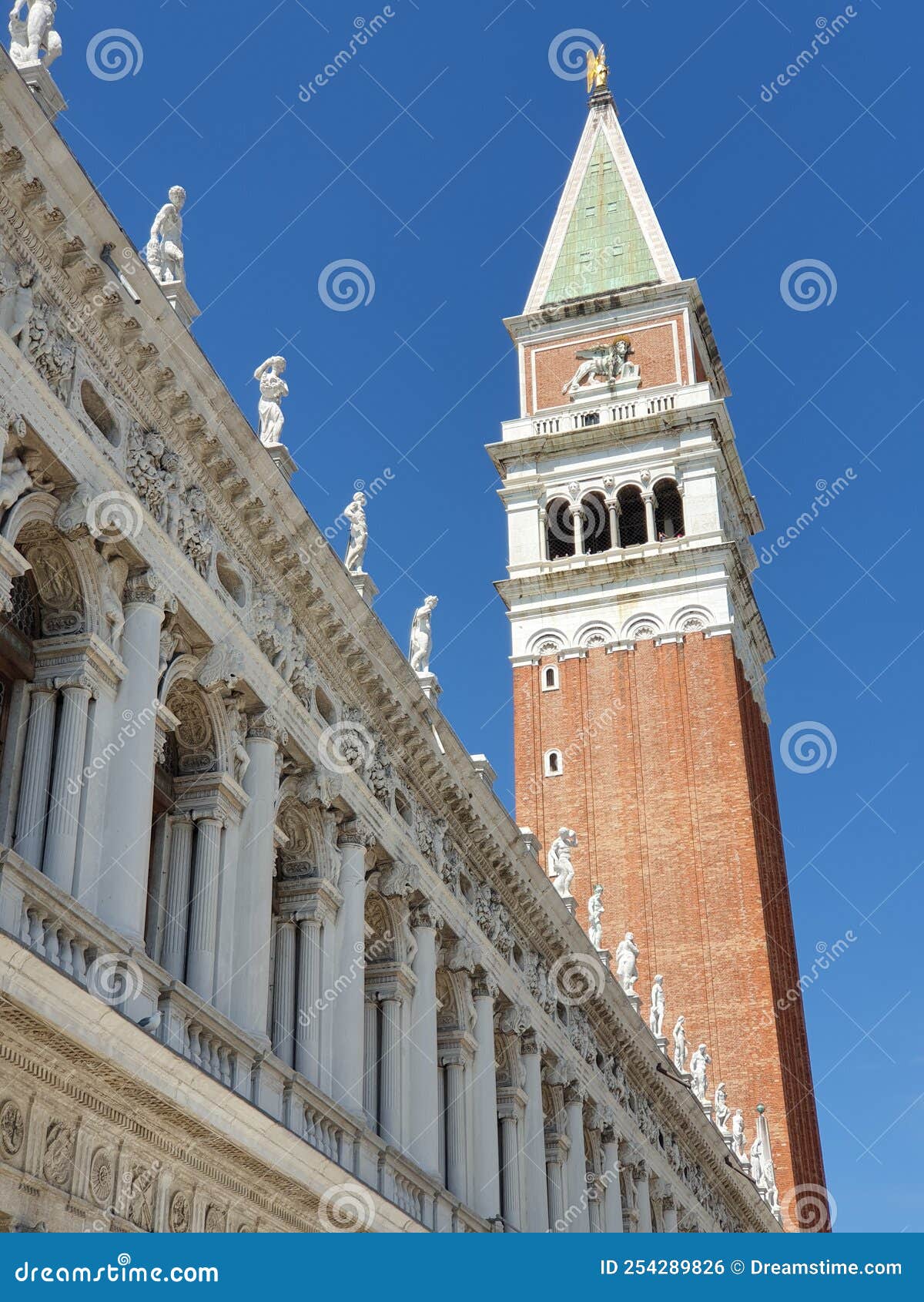 San marco bell tower stock photo. Image of tower, building - 254289826