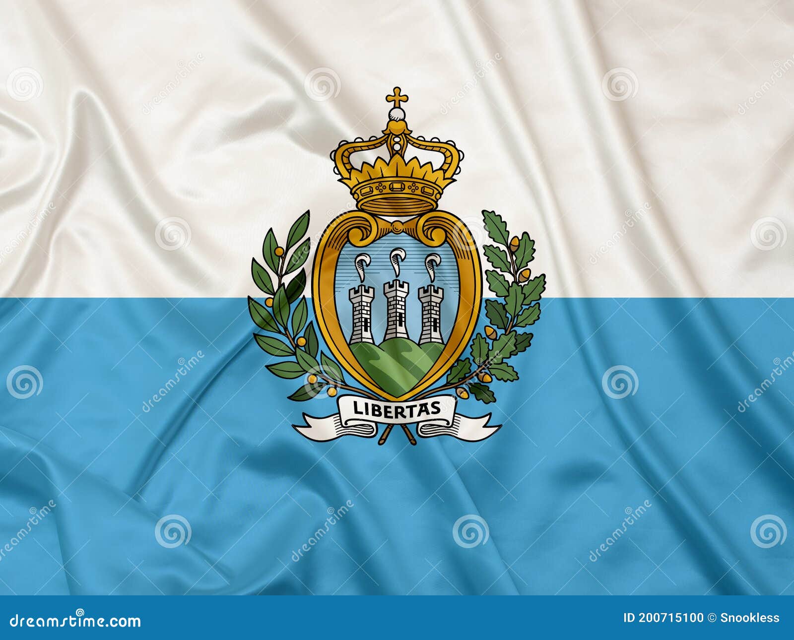 San Marino Country Silk Flag Stock Photo - Image of flag, backdrop ...