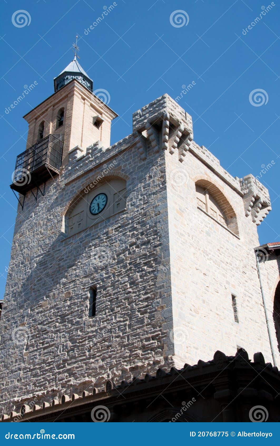 San Nicolas Church, Pamplona Stock Image - Image of navarra, landmark ...