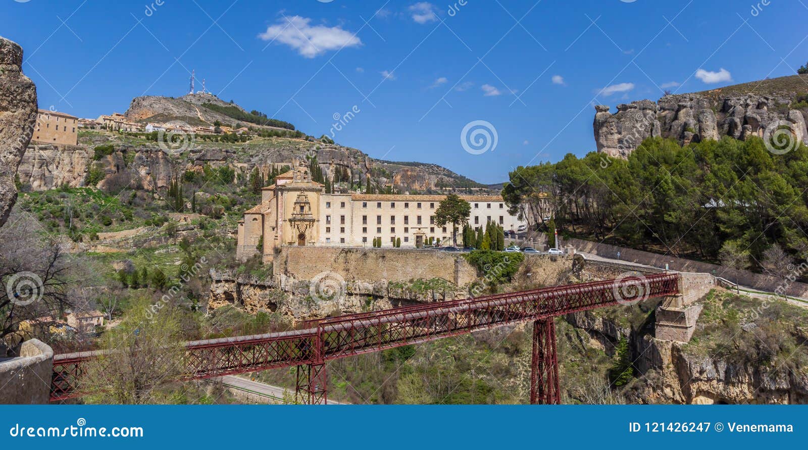 San Pablo Bridge in the Center of Cuenca Stock Image - Image of ...