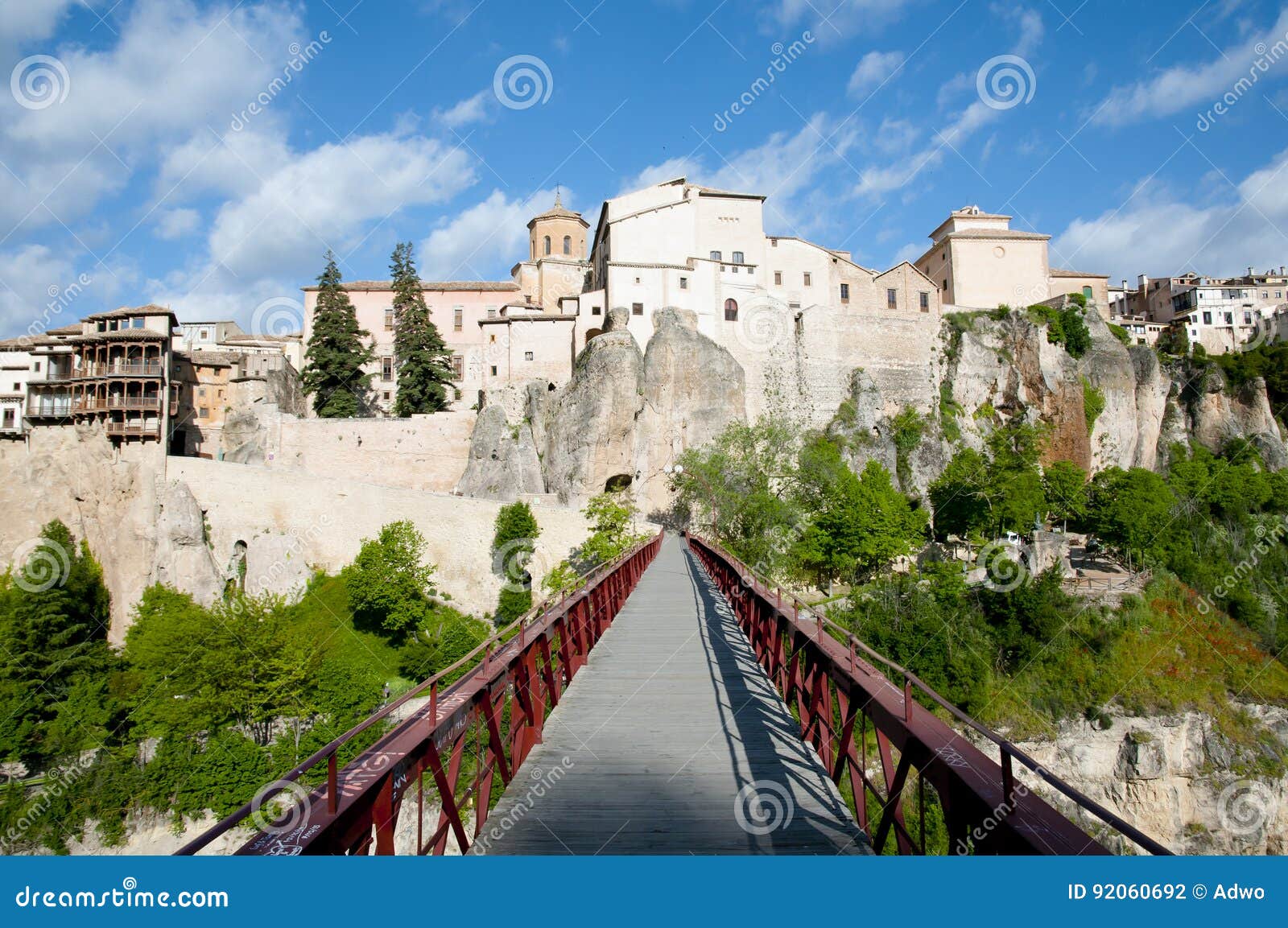 San Pablo Bridge - Cuenca - Spanien Stockfoto - Bild von hängen, dorf ...