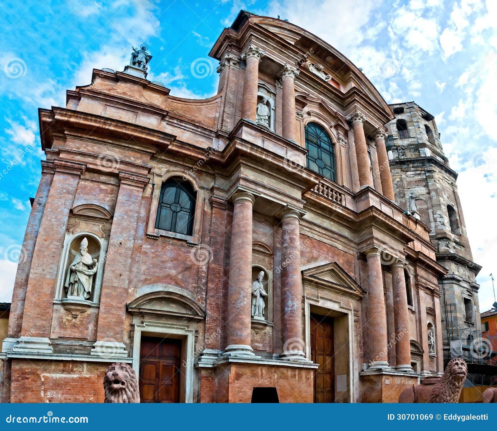 San Prospero Church, Reggio Emilia Stock Image - Image of landscape ...