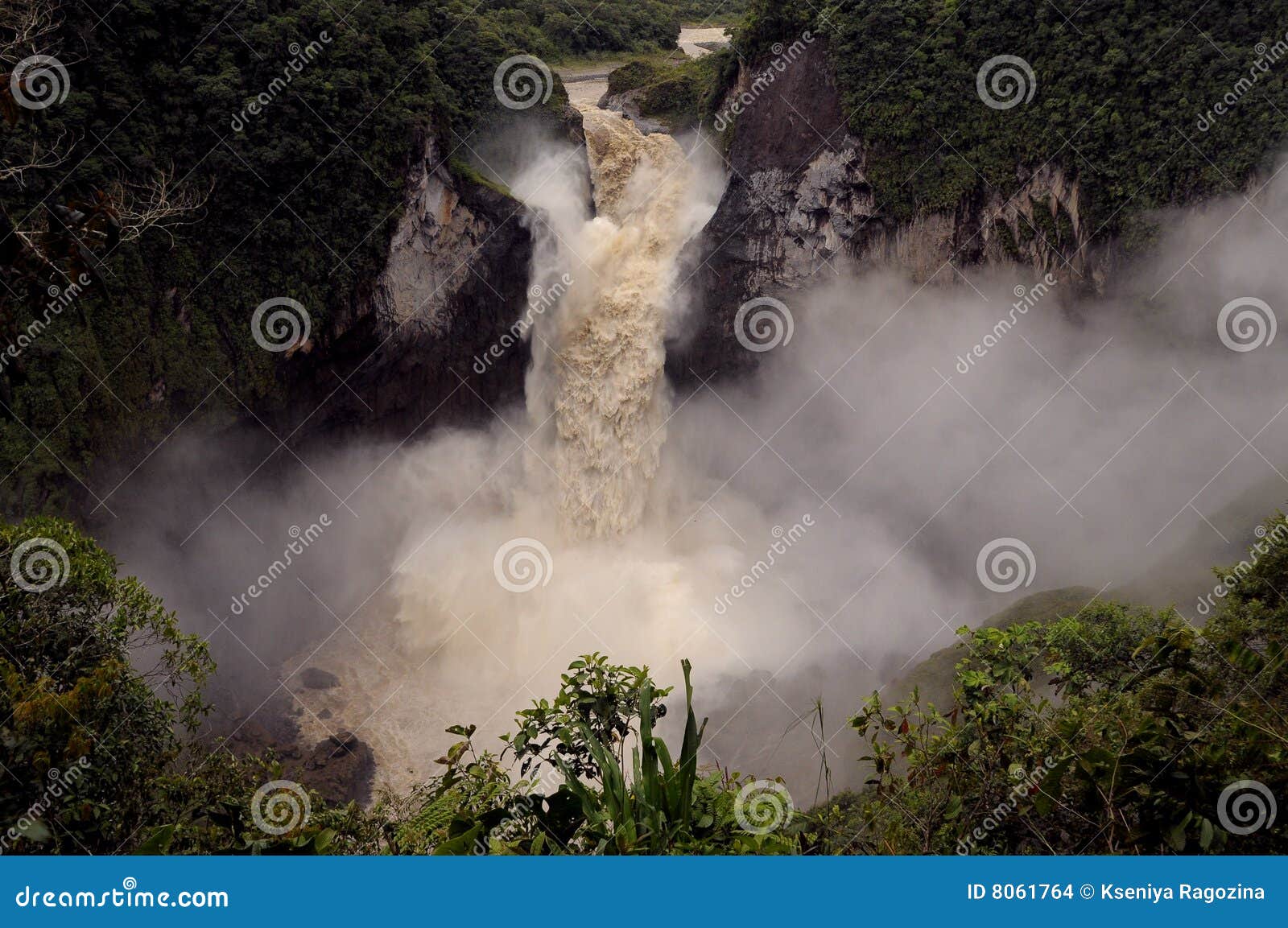 San Rafael Falls, Ecuador stock photo. Image of nature - 8061764