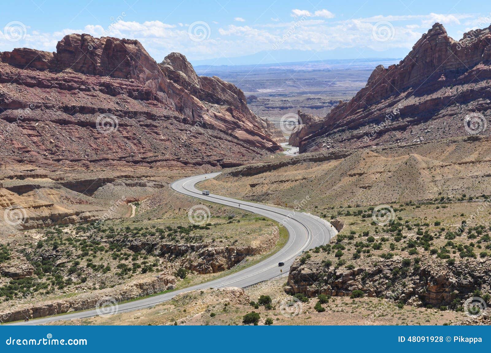 San Rafael Swell, Utah stock photo. Image of rock, interstate - 48091928