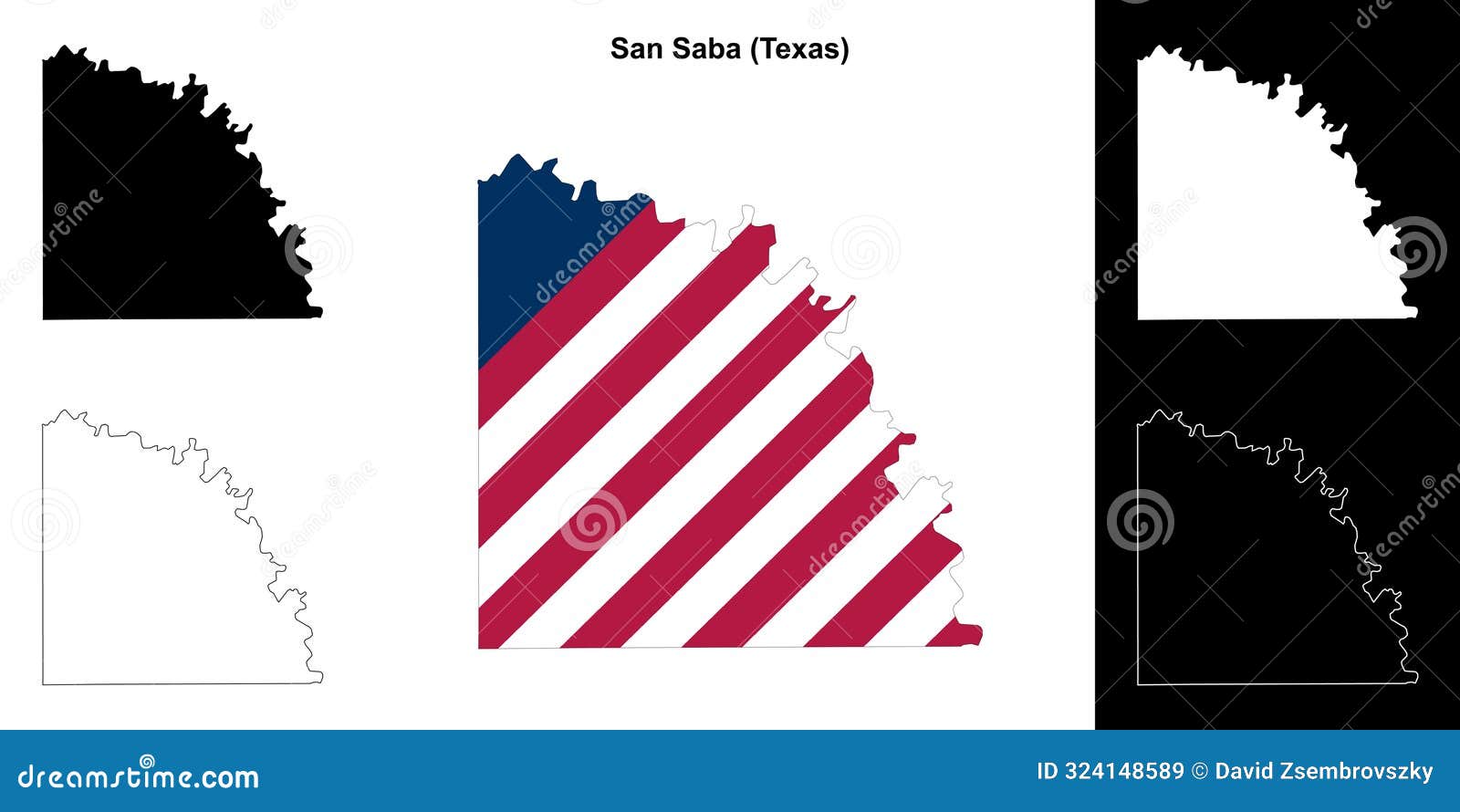 San Saba outline map stock illustration. Illustration of texas - 324148589