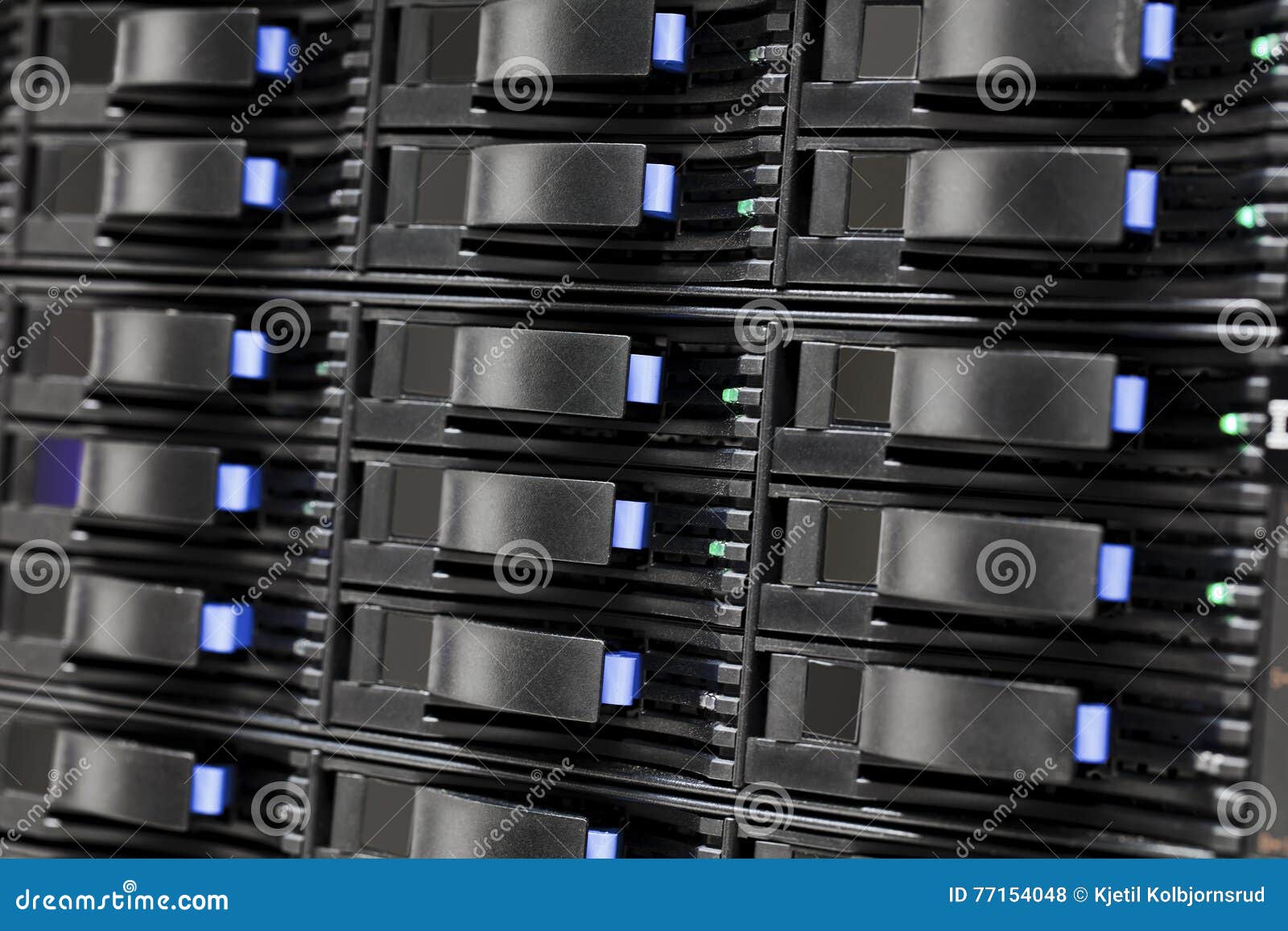 SAN Storage Hard Drives in Large Datacenter Stock Photo - Image of hard ...