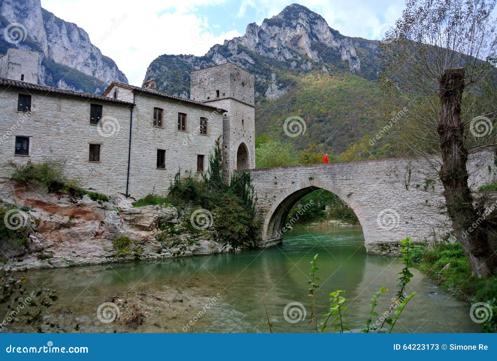 San Vittore Abbey, Marche, Genga, Italy Stock Image - Image of giuguno ...