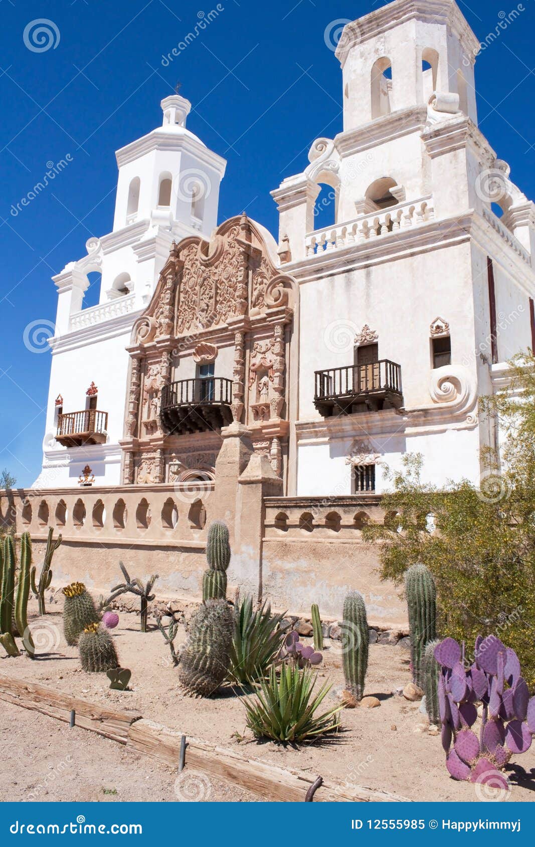 San Xavier Mission stock image. Image of arizona, ancient - 12555985