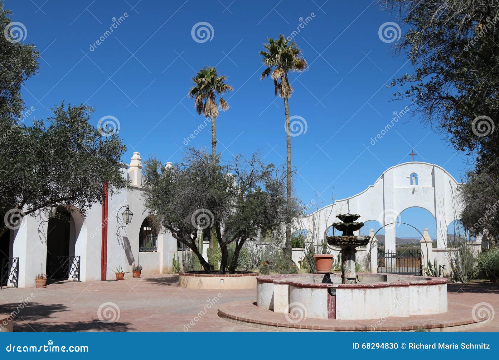 San Xavier Mission stock photo. Image of city, arecales - 68294830