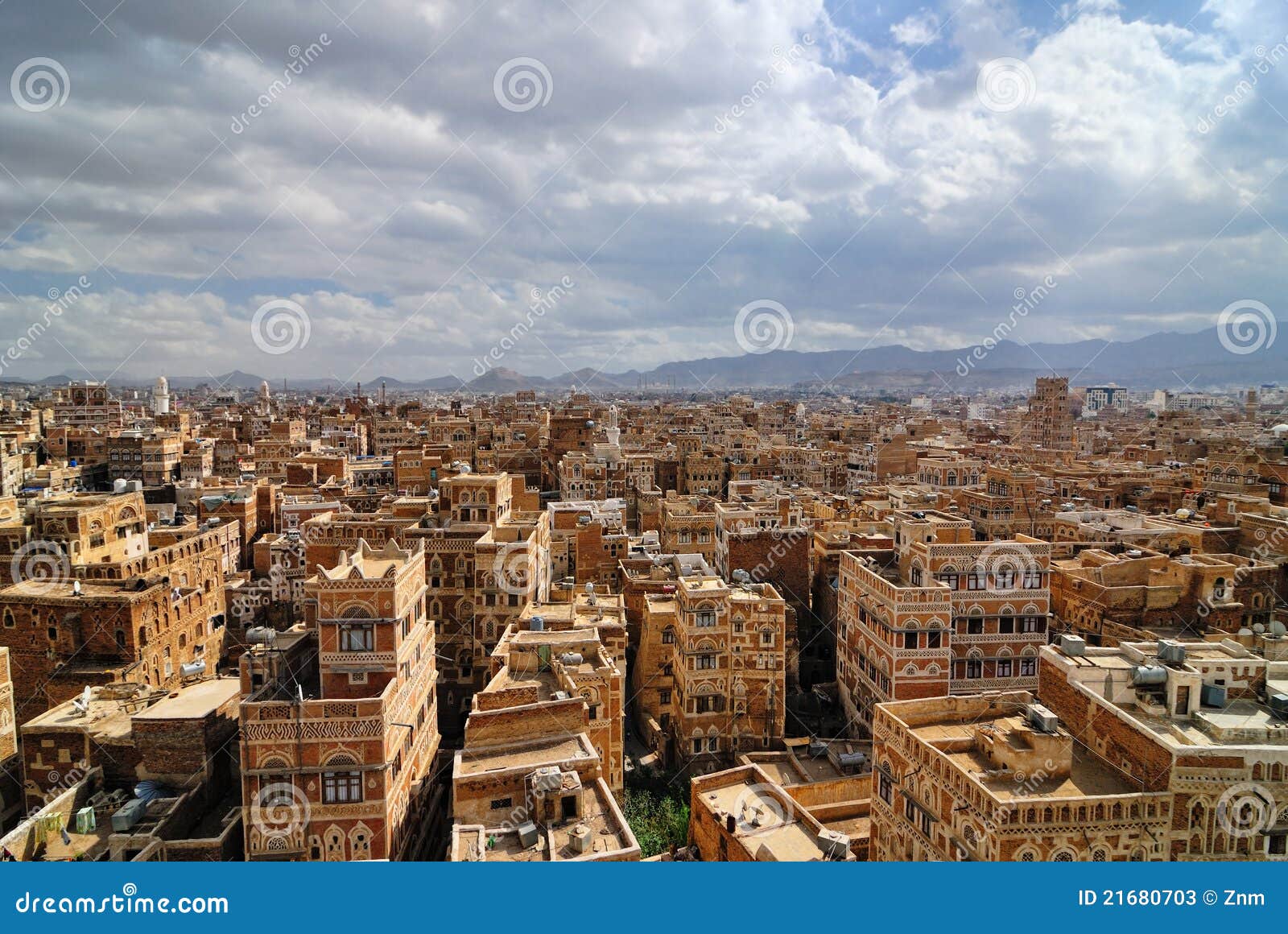Sanaa, Capital Of Yemen Royalty-Free Stock Photography | CartoonDealer ...