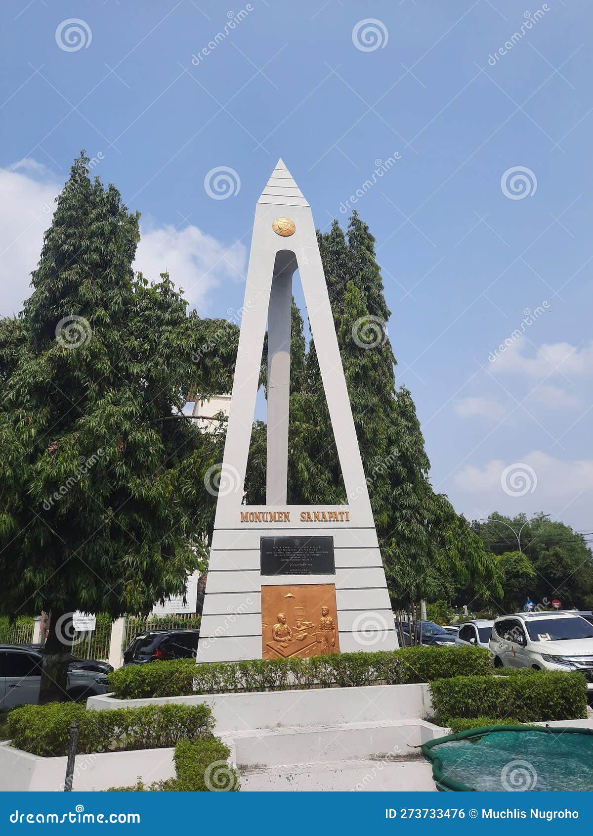 The Sanapati Monument stock photo. Image of illuminated - 273733476
