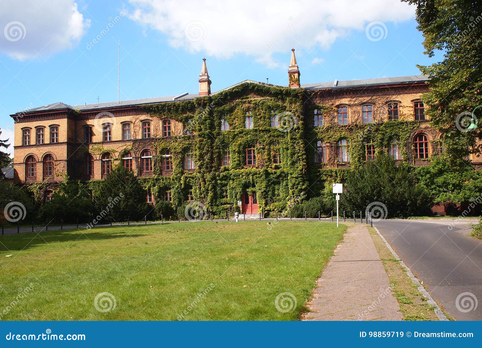 Sanatorium stock image. Image of wittenau, sunny, hospital - 98859719