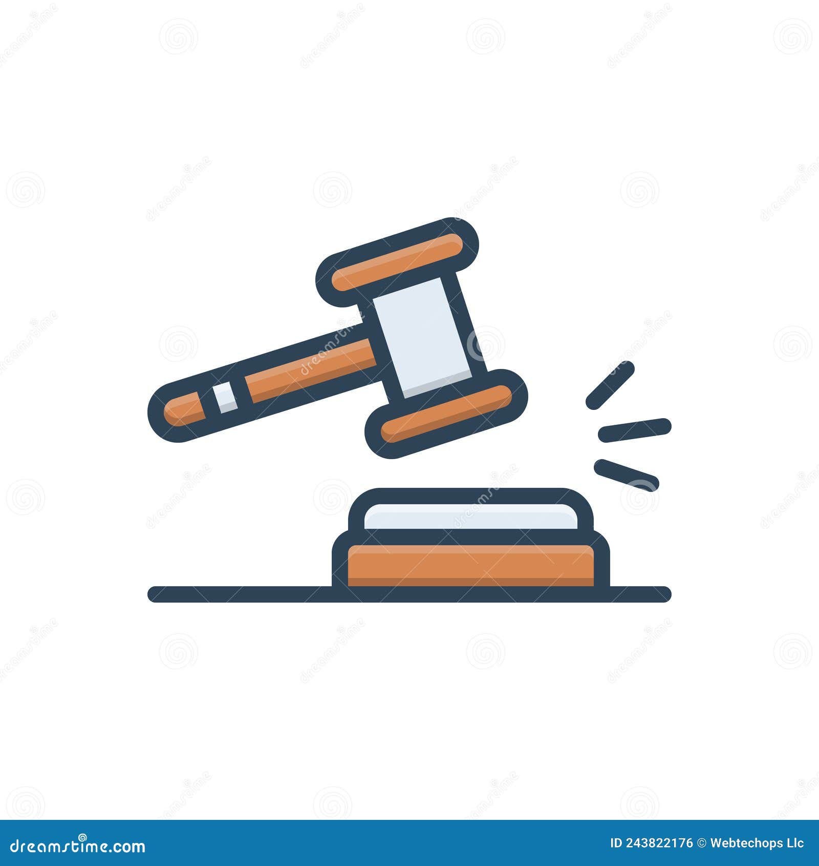 Color Illustration Icon for Sanction, Penalty and Punishment Stock ...