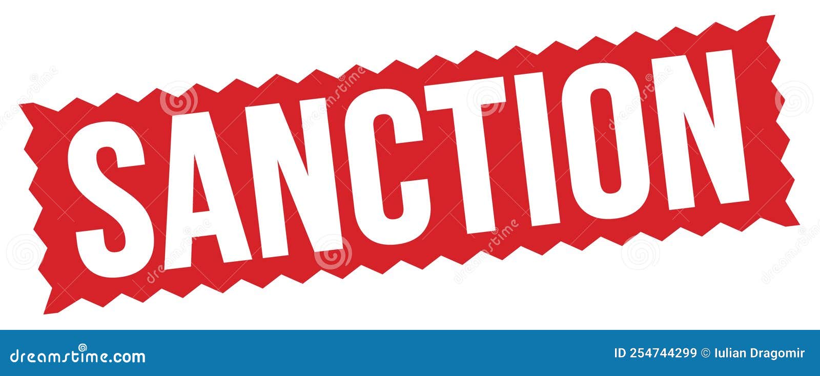 SANCTION Text Written on Red Stamp Sign Stock Illustration ...
