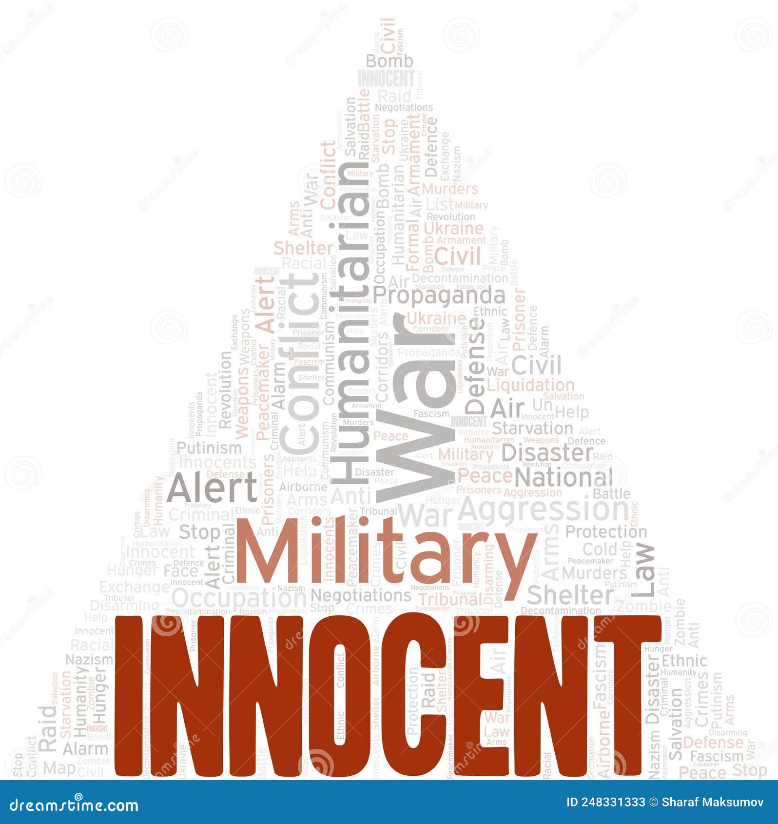 Sanctions List Word Cloud Vector Made With The Text Only Stock Vector