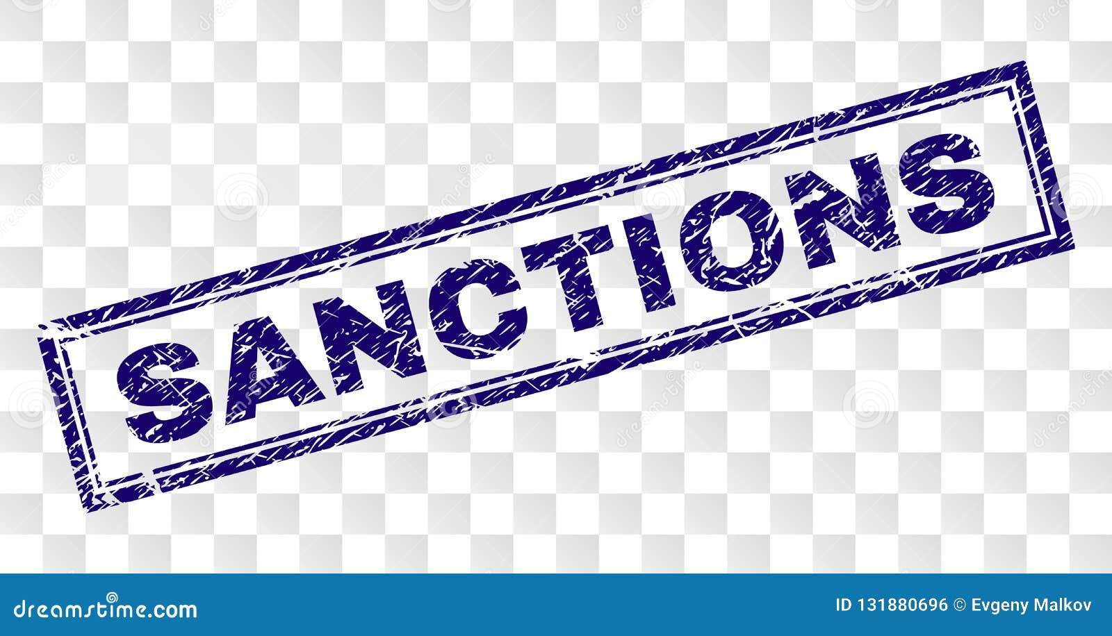 Grunge SANCTIONS Rectangle Stamp Stock Vector - Illustration of text ...