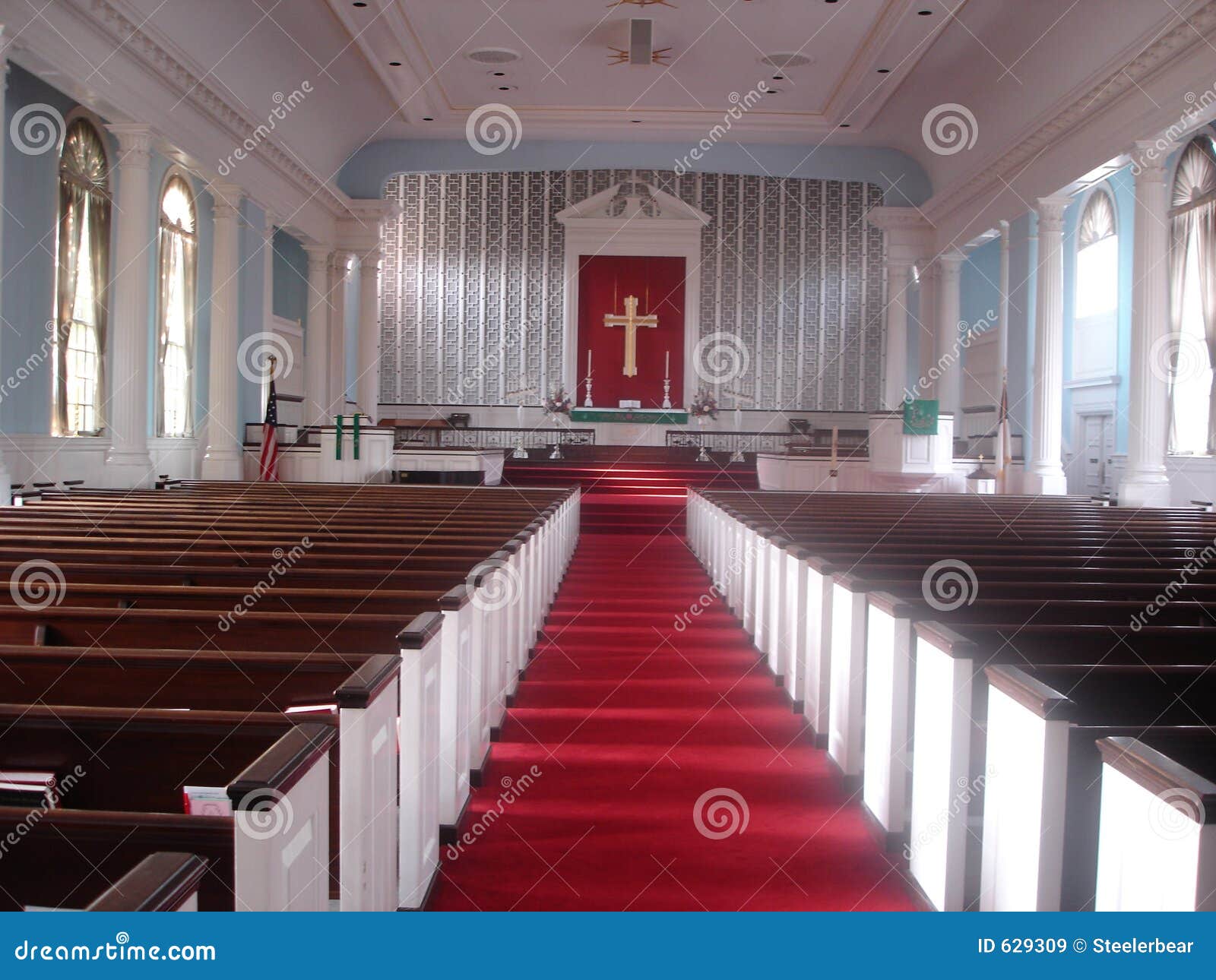 Sanctuary stock image. Image of pulpit, methodist, christianity - 629309