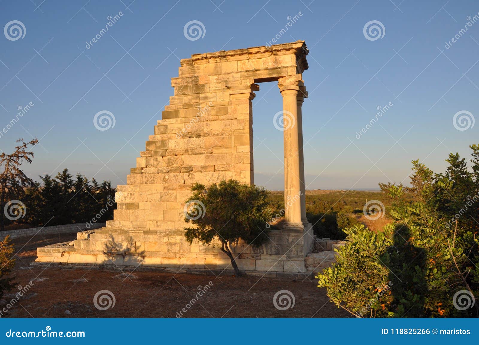 Sanctuary of Apollo Hylates Cyprus Stock Photo - Image of architecture ...