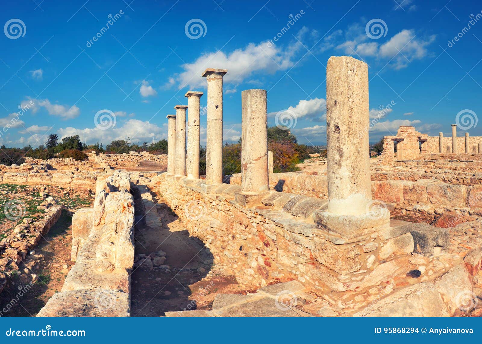 The Sanctuary of Apollo Hyllates in Cyprus, Greece Stock Photo - Image ...
