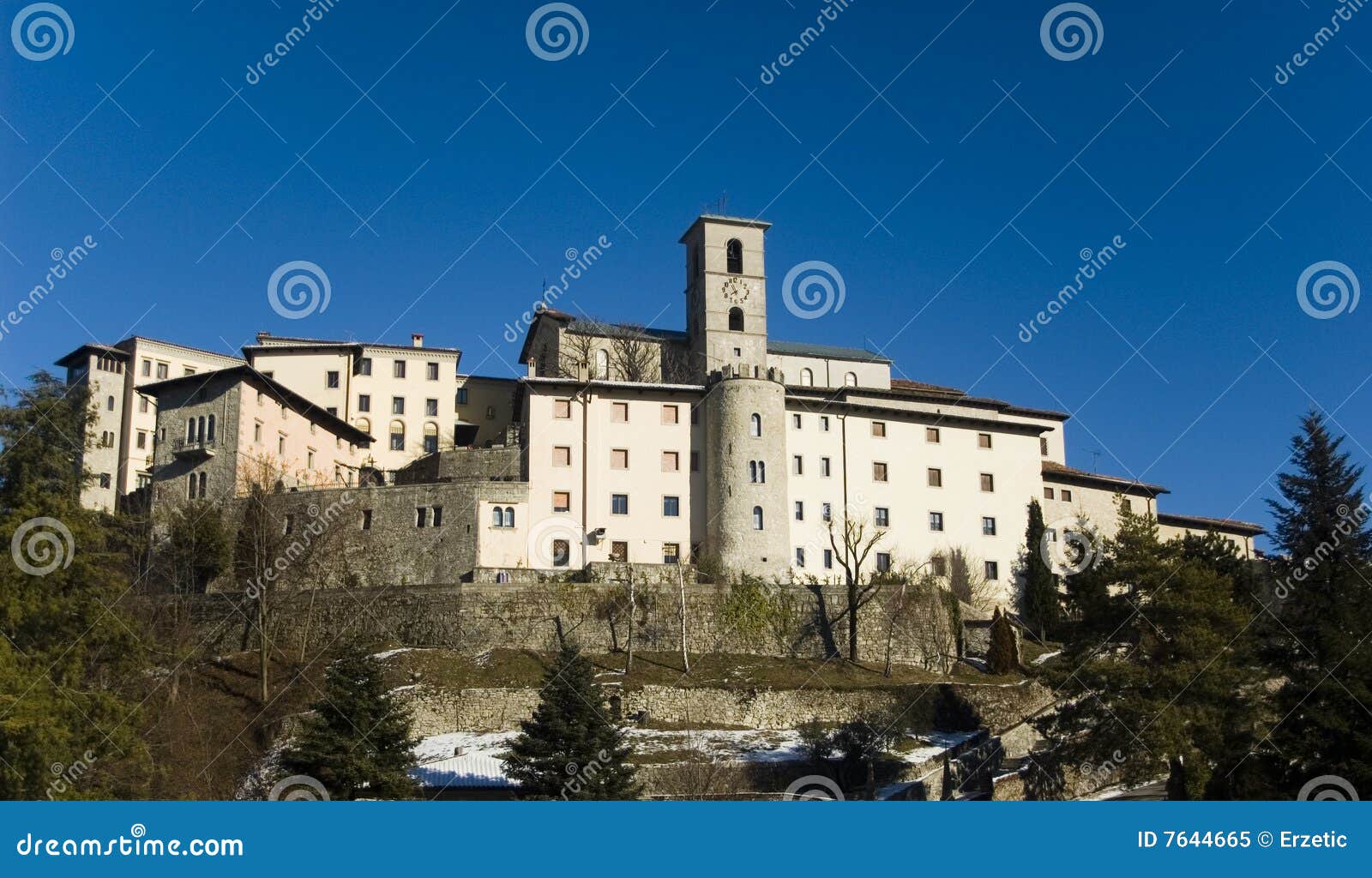 The Sanctuary of Castelmonte Stock Image - Image of tower, castelmonte ...