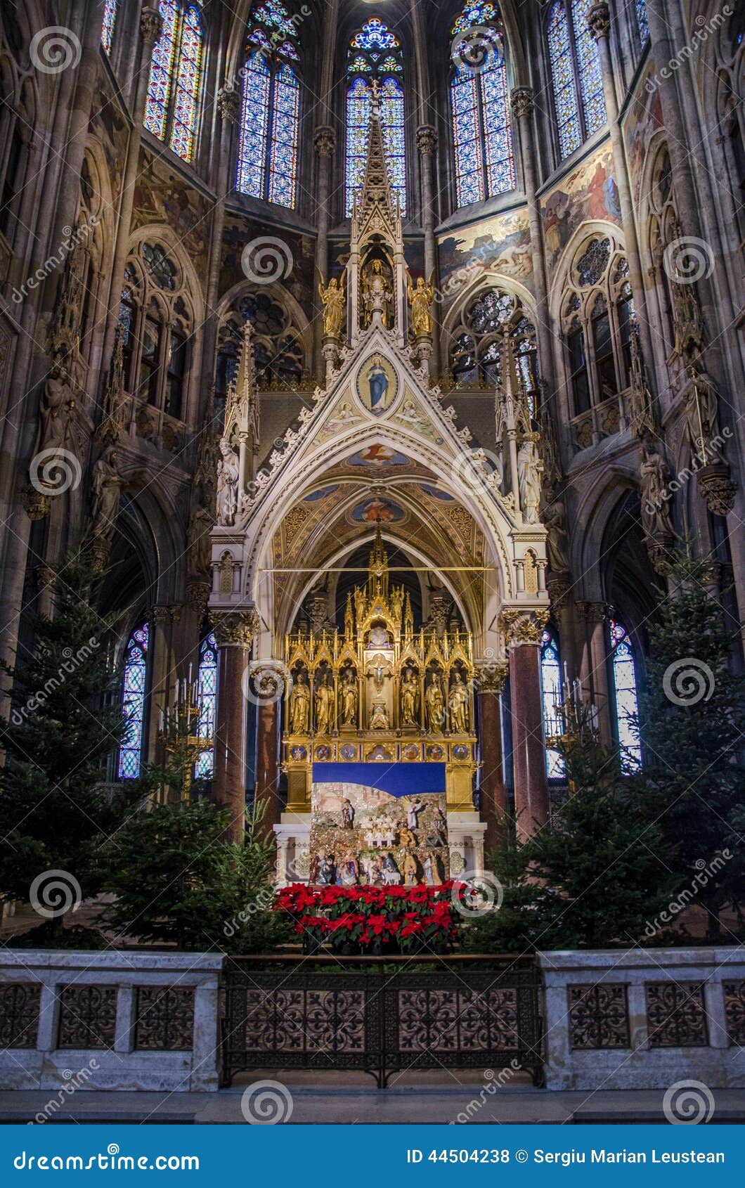 Sanctuary from Catholic Church, Vienna Editorial Stock Photo - Image of ...