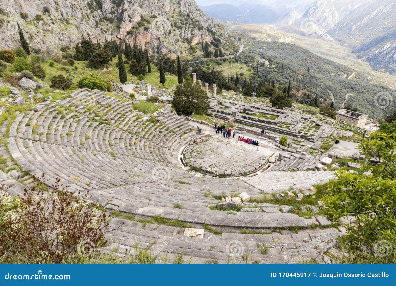 Sanctuary of Delphi, Greece Stock Image - Image of delfos, delphi ...