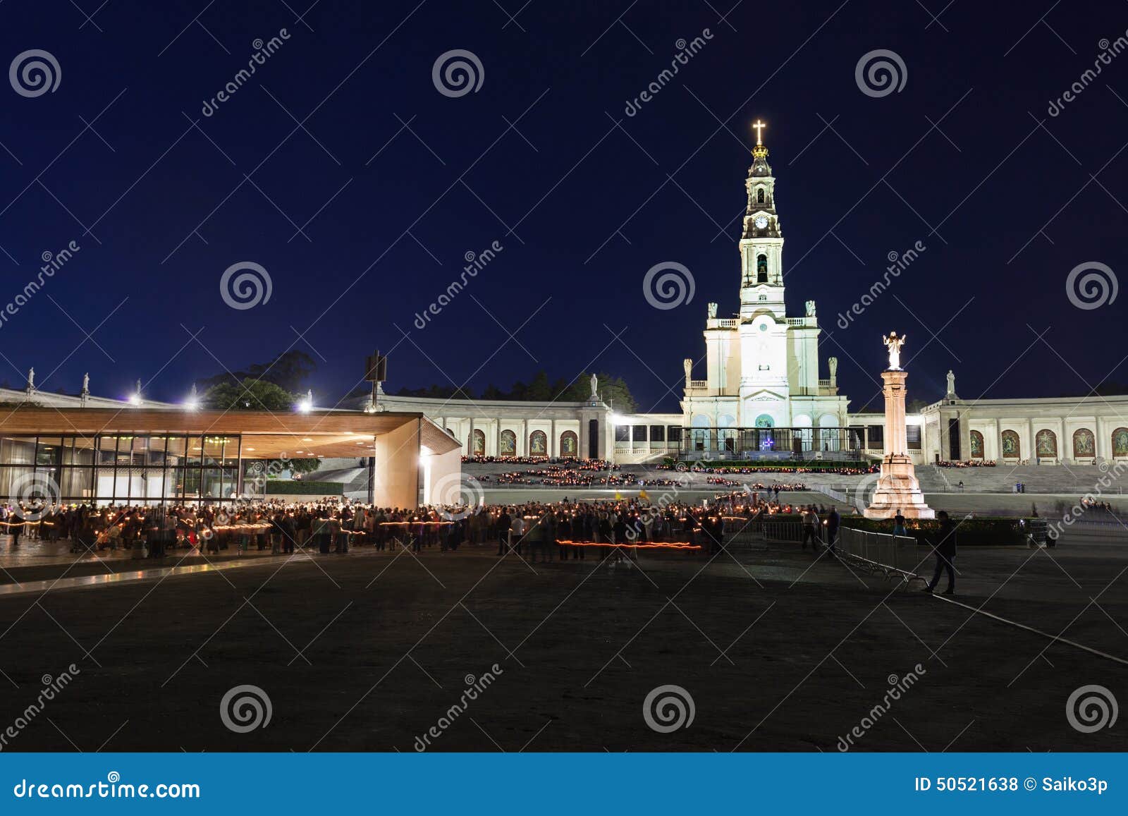 Sanctuary of Fatima editorial stock photo. Image of christian - 50521638