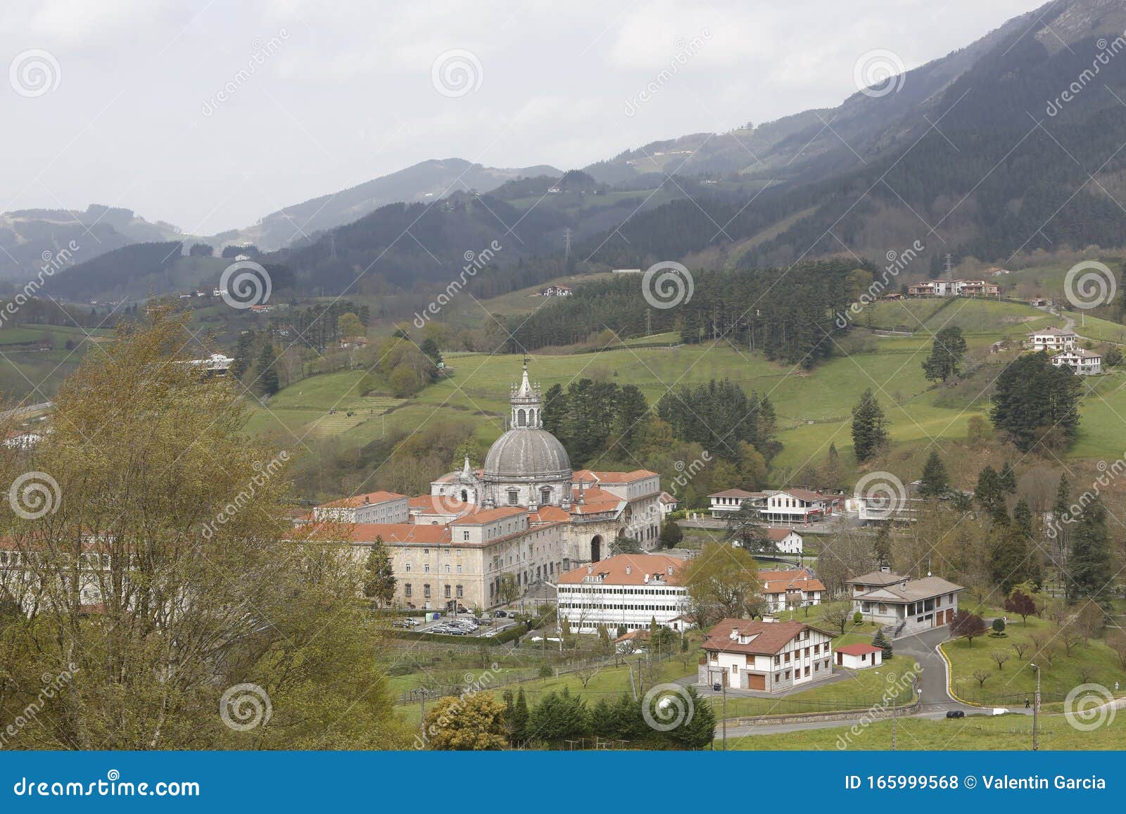 Sanctuary of Loiola in Azpeitia Stock Photo - Image of exterior ...