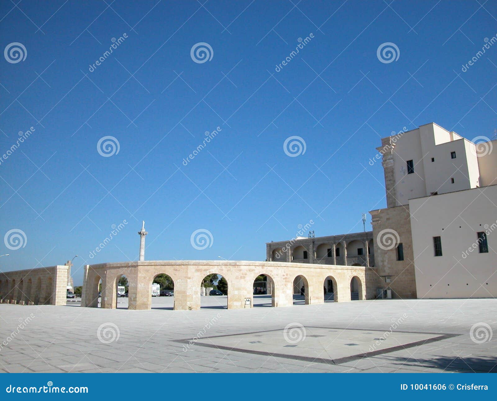 Sanctuary of Santa Maria Di Leuca, Italy Stock Photo - Image of arch ...