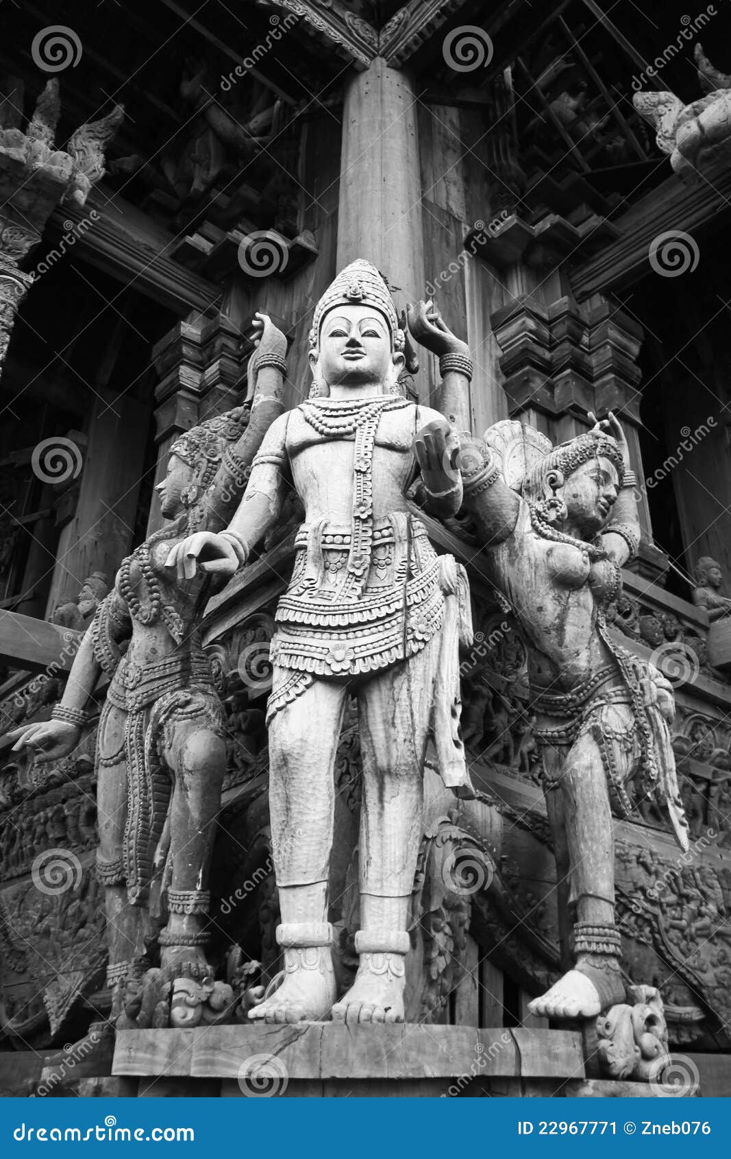 Sanctuary of truth stock image. Image of pattaya, holiday - 22967771