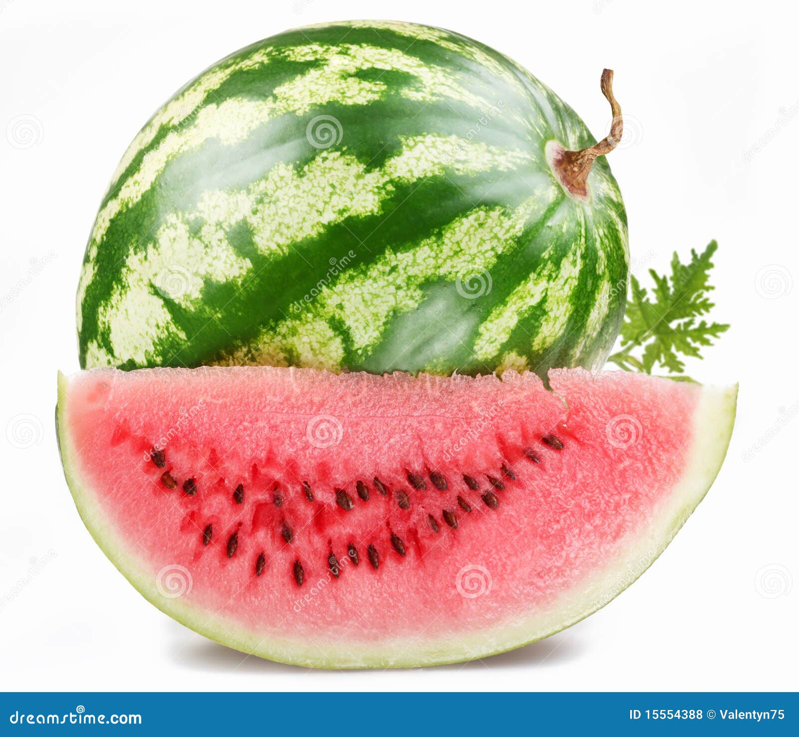 Sandía Madura Con Una Rebanada Foto de archivo - Imagen de fondo ...